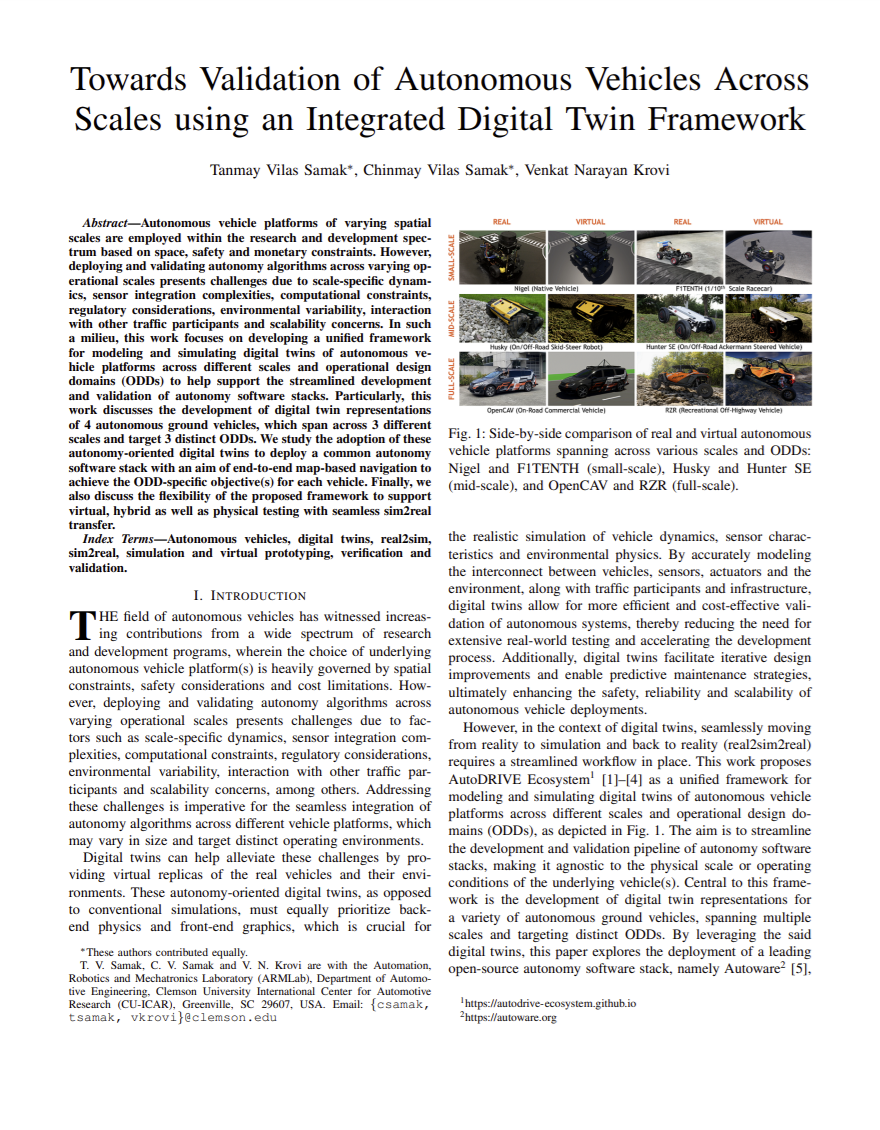 Index - AutoDRIVE Ecosystem